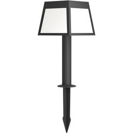 LED Solarleuchte Eglo, B:15,5cm H:56cm L:15,5cmschwarz, Leuchten, "Altilia Solarlampe, Erdspie&szlig;, Stehlampe, Au&szlig;enleuchte Garten, IP44", Solarleuchte