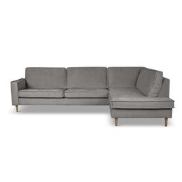 Home Affaire Ecksofa OTTO HOME, B:290cm H:89cm T:217cm, grau, 100% Polyester, Wohnzimmer, Sofas, "Pinto Skandi, 290 cm, Chenille, Struktur, Ottomane links /