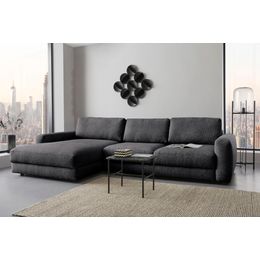 Ecksofa Home Affaire, B:303cm H:84cm T:176cm, grau, 100% Polyester, Wohnzimmer, Sofas, "Bloomfield, bequem und elegant, OTTOs Choice, Breite 303cm,