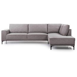 Ecksofa OTTO HOME, B:289cm H:85cm T:210cm, braun, Struktur weich (100% Polyester);Luxus-Microfaser (100% Polyester);Webstoff (100% Polyester),