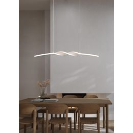 OTTO HOME LED Pendelleuchte "ADELLA, LED H&auml;ngelampe 20W 2500 Lumen CCT 2700-6500K Lichtfarbe", greige, 1, H: 150cm, 1 Stk., Leuchten, Fernbedienung, dimmbar, Nachtlicht Memoryfunktion, Metall warm grey, LED Pendelleuchte