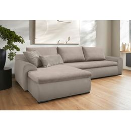 Ecksofa Home Affaire, B:285cm H:85cm T:176cm, grau, Wohnzimmer, Sofas, "Win L-Form, B: 285 cm - OTTO. Verl&auml;ssliche Qualit&auml;t.", mit 2 Zierkissen,