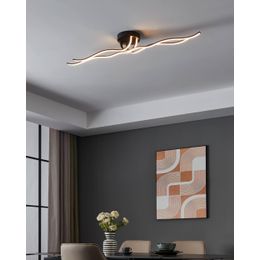 Eglo Deckenleuchte "Roncade 1 Deckenlampe, K&uuml;chenlampe aus Aluminium, Stahl und Kunststoff", 1, H: 11,5cm, 1 Stk., schwarz-wei&szlig;, Wohnzimmer,