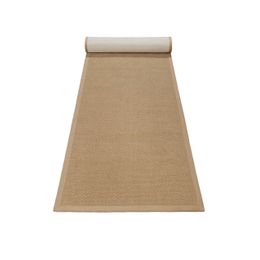 Teppich Wecon Home, B:80cm H:8mm L:230cmnatur braun, Jute, Teppiche, "Hugo two, Juteteppich, als L&auml;ufer erh&auml;ltlich", Naturfaser, 100% Jute,