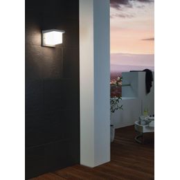 Eglo Wandleuchte "Desella 1 Au&szlig;en-Wandlampe, Wandleuchte, Aluguss und Kunststoff, IP54", 1, H: 16cm, 1 Stk., schwarz, Badezimmer, Leuchten,