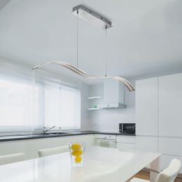 Searchlight H&auml;ngeleuchte "Wing Bar Pendant - Satin Silver Metal", 1, H: 7,5cm, 1 Stk., silber, Wohnzimmer, Leuchten