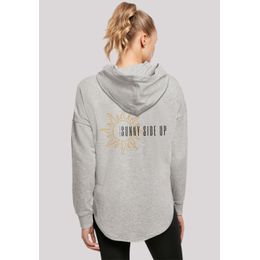 F4NT4STIC Damen Kapuzenpullover "Sunny side up", grau, Gr. XS, Obermaterial: 100% Baumwolle, Pullover, Print