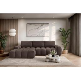 Ecksofa OTTO HOME, B:270cm H:84cm T:166,5cm, braun, 100% Polyester, Wohnzimmer, Sofas, "AZITA L-Form, 270 cm - OTTO. Verl&auml;ssliche Qualit&auml;t.",