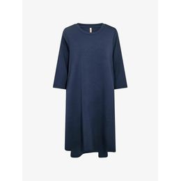 soyaconcept Damen Jerseykleid "Soya Concept Dress SC-BANU 155"6799 blau iris, Gr. S, Obermaterial: 48% Lyocell, 48% Polyester, 4% Elasthan, Kleider