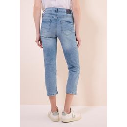 Cecil Damen Slim-fit-Jeans, blau, Gr. 36, unifarben, Jeans, 78% Baumwolle, 20% Polyester, 2% Elasthan, Jeans, 5-Pocket-Style