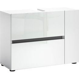 Waschbeckenschrank Inosign, B:83cm H:62cm T:34cm, wei&szlig;, FSC-zertifizierter Holzwerkstoff, Schr&auml;nke, "MISTER, Bad-Unterschrank, 83 cm breit, 1 Klappe,