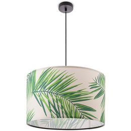 Paco Home Pendelleuchte "Ostende 537", 1, &Oslash; 45,5cm H: 27cm, wei&szlig;, Esszimmer, Leuchten, Esstisch H&auml;ngelampe Kinderzimmer Deko Wohnzimmer Palme Jungle