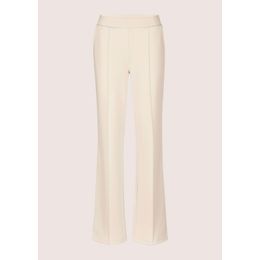 Madeleine Mode MADELEINE Damen Jerseyhose "Jerseyhose Weite Schlupfhose mit Biesen"perlwei&szlig;, Gr. 42, Obermaterial: 77% Polyester PES. 15% Viskose CV. 8% Elasthan