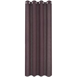 Gardine, B:140cm H:245cm, lila, HOME LIVING BY GERSTER, Polyester, Wohnzimmer, Gardinen, "Eleonora", SB-&Ouml;senschal "Eleonora"