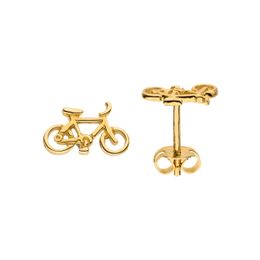 Jobo Damen Paar Ohrstecker "Kleine Ohrringe Fahrrad Rennrad 9 mm", Gelbgold 333gelbgold 333, Gelbgold 333, Ohrringe, 8 Karat 333 Gold