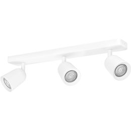 Eglo Deckenspot "CAMALDOLI Spotlampe - Stahl - GU10 - 3X10W - IP20", 3, H: 11,5cm, 1 Stk.wei&szlig;, Leuchten, Wandleuchte, Wandspot, schwenkbar, Strahler,
