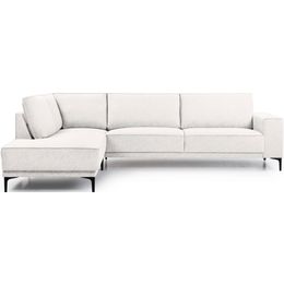 Ecksofa OTTO HOME, B:289cm H:85cm T:210cm, beige, Struktur weich (100% Polyester);Luxus-Microfaser (100% Polyester);Webstoff (100% Polyester),