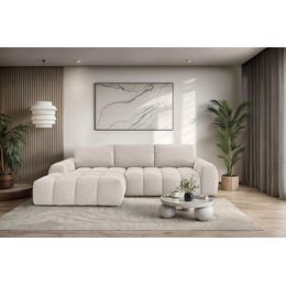 Ecksofa OTTO HOME, B:270cm H:84cm T:166,5cm, beige, 100% Polyester, Wohnzimmer, Sofas, "AZITA L-Form, 270 cm - OTTO. Verl&auml;ssliche Qualit&auml;t.",