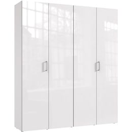 wimex Kleiderschrank "Mugano,in 3 Breiten, 2 Tiefen, viele Farben, Made in Germany", Wei&szlig;, B/H/T: 160cm x 185cm x 40cm, Ohne Spiegel, Basic, wei&szlig;,