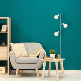 Globo LIGHTING Stehlampe "TOKKI", H: 154cm, 1 Stk., wei&szlig;, Wohnzimmer, Leuchten, Stehlampe Wohnzimmer Schlafzimmer Flur Design-Leuchte