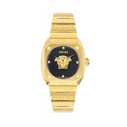 Versace Damen Quarzuhr "MEDUSA ANTARES"goldfarben, schwarz, Armbanduhren, Armbanduhr, Damenuhr, Swiss Made, Edelstahlarmband, analog