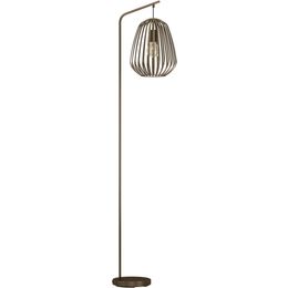 Eglo Stehlampe "ESPINAL Stehlampe - Stahl - E27 - 1X40W - IP20", bronze, 1, H: 170cm, 1 Stk., Leuchten, Standleuchte, Leselampe, Wohzimmer, Schlafzimmer, L37 x B28 x H170 cm, Stehlampe
