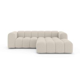 Ecksofa OTTO HOME "KALLIE L-Form, 248 cm - OTTO. Verl&auml;ssliche Qualit&auml;t.", beige, B:248cm H:72cm T:186cm, 100% Polyester, Sofas, Ecksofa, Bubble Optik, moderne Steppung, hoher Sitzkomfort, Topseller