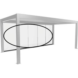Glasschiebet&uuml;r BioHort, B:568cm H:234,9cmdunkelgrau, metallic, Glas, Stahl, T&uuml;ren, "Klarglas Gr. 6 m f&uuml;r Pergola, verschiedene Farben", 568x 234,9