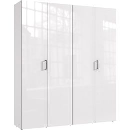 wimex Kleiderschrank "Mugano,in 3 Breiten, 2 Tiefen, viele Farben, Made in Germany", Wei&szlig;, B/H/T: 160cm x 185cm x 40cm, Ohne Spiegel, Premium,