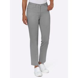 Lady Damen Stretch-Jeans, grau, Gr. 19, unifarben, 98% Baumwolle, 2% Elasthan, Jeans