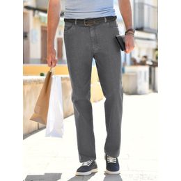 Br&uuml;hl BR&Uuml;HL Herren Dehnbund-Jeans, grau, Gr. 56, unifarben, 78% Baumwolle, 21% Polyester, 1% Elasthan, Jeans