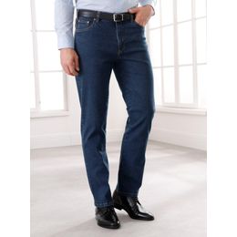 CLASSIC Herren 5-Pocket-Jeans, blau, Gr. 46, unifarben, 98% Baumwolle, 2% Elasthan, Jeans
