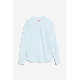 Cinque Damen Hemdbluse "CIPAPER", blau, Gr. 44, unifarben, Web, Obermaterial: 73% Baumwolle, 24% Polyamid, 3% Elasthan, Blusen, Mit