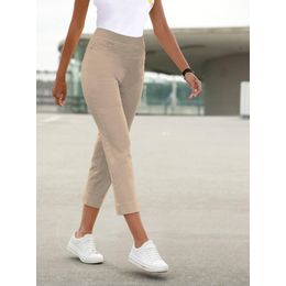 Inspirationen Damen 7/8-Jeans, beige, Gr. 24, unifarben, 56% Baumwolle, 31% Modal, 10% Polyester, 3% Elasthan, Jeans