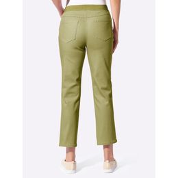 Casual Looks Damen 7/8-Jeans, gr&uuml;n, Gr. 36, unifarben, 96% Baumwolle, 4% Elasthan, Jeans