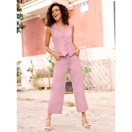 Inspirationen Damen 7/8-Jeans, lila, Gr. 46, unifarben, 98% Baumwolle, 2% Elasthan, Jeans