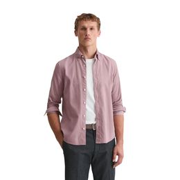 Marc O'Polo Langarmhemd MARC O'POLO "aus reiner Bio-Baumwolle", Herren, Gr. XL, Normalgr&ouml;&szlig;en, violet mauve, Obermaterial: 100% Baumwolle, unifarben, figurbetont normal, Doppelmanschette, Hemden