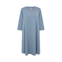soyaconcept Damen Jerseykleid "Soya Concept Dress SC-BANU 155"6760 flint blau, Gr. S, Obermaterial: 48% Lyocell, 48% Polyester, 4% Elasthan, Kleider