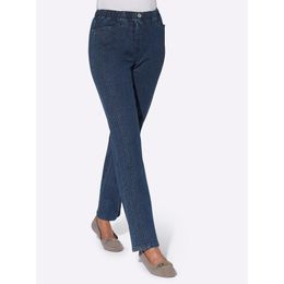 Casual Looks Damen Bequeme Jeans, blau, Gr. 42, unifarben, 98% Baumwolle, 2% Elasthan, Jeans