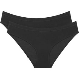 Triumph Damen Midislip "Sense of Modal", Gr. XS, schwarz, Single Jersey, Obermaterial: 87% Modal, 13% Elasthan, Unterhosen, softes Modal, klassischer
