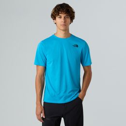 The North Face Damen T-Shirt "Foundation Mountain Faces T-Shirt f&uuml;r Herren", blau, Gr. M, Obermaterial: 100% Polyester, Shirts, sportlicher Schnitt,
