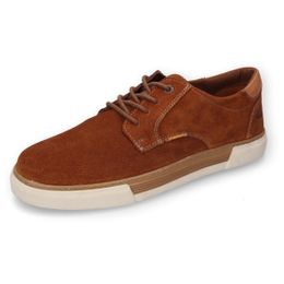 Camel Active Herren Sneaker, Gr. 43, braun, Veloursleder, Schuhe, Schn&uuml;rschuh, Freizeitschuh, Business Sneaker mit Schn&uuml;rung
