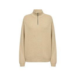 Strickpullover soyaconcept "Soya Concept Sweater SC-KANITA 15", Damen, Gr. S, 98008 sand melange, Obermaterial: 50% Viskose, 27% Polyester, 23% Nylon, Pullover Strickpullover