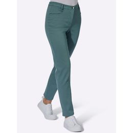 Classic Basics Damen Bequeme Jeans, gr&uuml;n, Gr. 235, unifarben, 97% Baumwolle, 3% Elasthan, Jeans