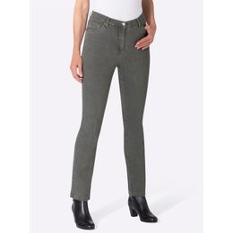 Classic Basics Damen 5-Pocket-Jeans, grau, Gr. 24, unifarben, 81% Baumwolle, 17% Polyester, 2% Elasthan, Jeans