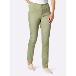 Casual Looks Damen Bequeme Jeans, gr&uuml;n, Gr. 24, unifarben, 81% Baumwolle, 17% Polyester, 2% Elasthan, Jeans