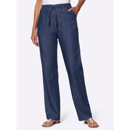 Classic Basics Damen Bequeme Jeans, blau, Gr. 22, unifarben, 100% Baumwolle, Jeans