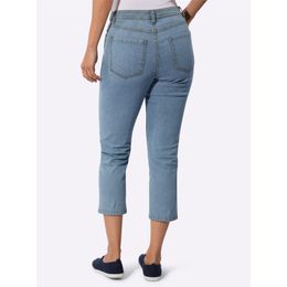 Casual Looks Damen 7/8-Jeans, blau, Gr. 38, unifarben, 99% Baumwolle, 1% Elasthan, Jeans
