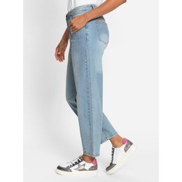 Inspirationen Damen 5-Pocket-Jeans, blau, Gr. 19, unifarben, 99% Baumwolle, 1% Elasthan, Jeans