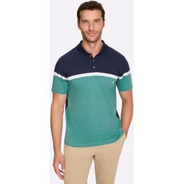 Catamaran Herren Kurzarmshirt "Kurzarm-Poloshirt", blau, Gr. 56, gemustert, gestreift, 100% Baumwolle, Shirts